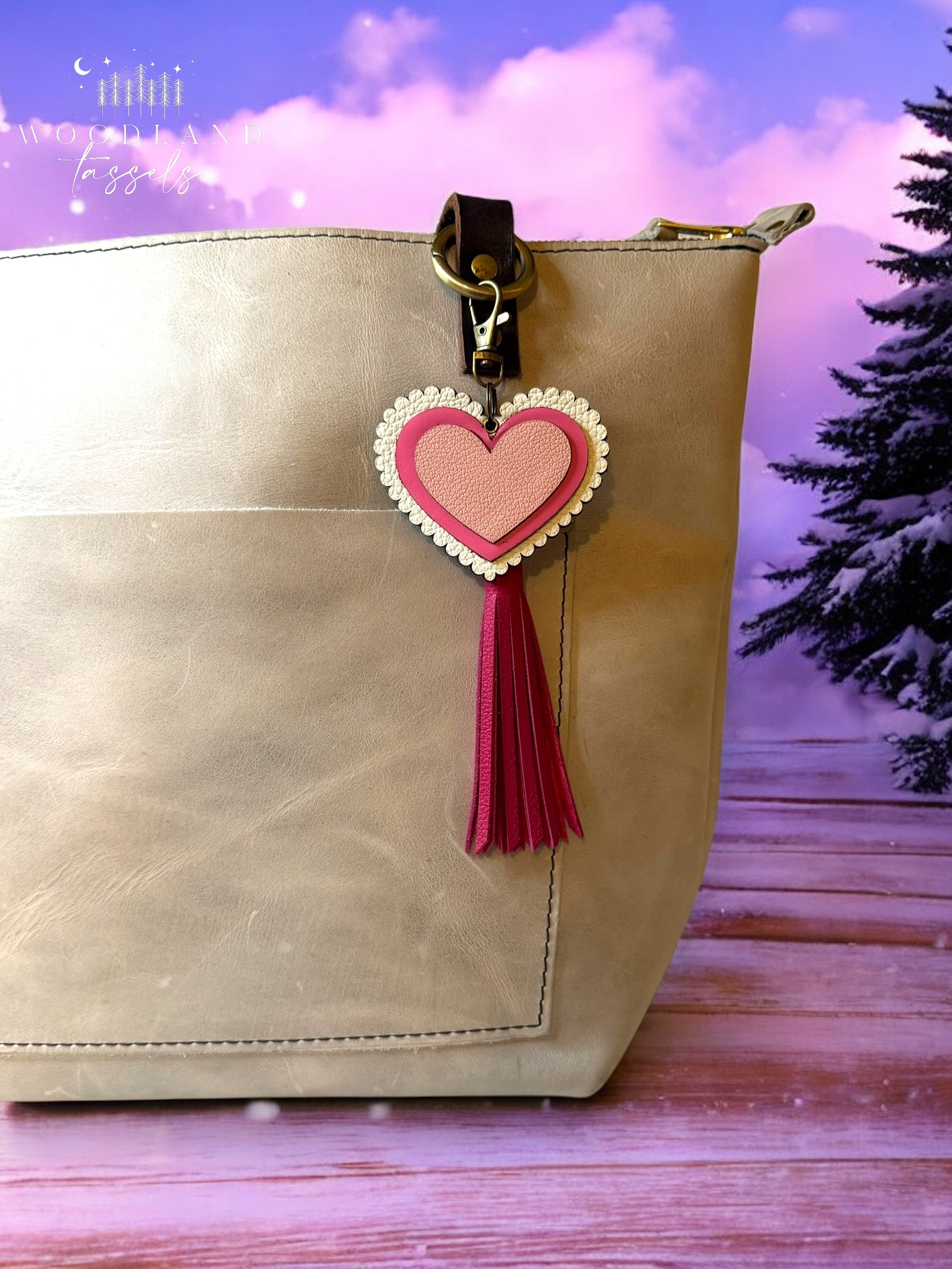 Sweetheart Purse Charm – Woodland Tassels